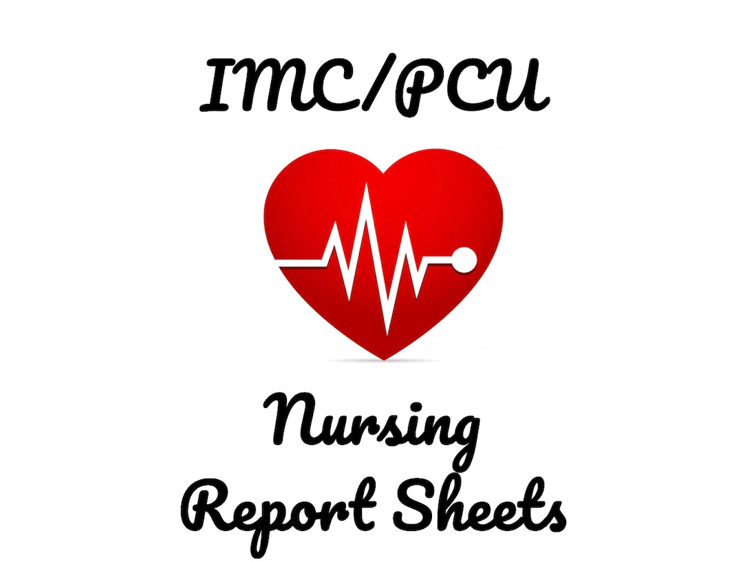 IMC/PCU Nursing Report Sheet - Etsy