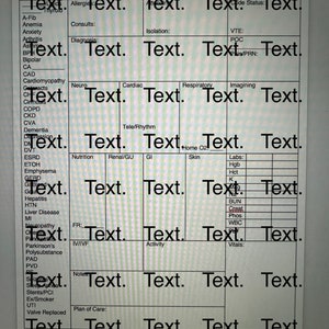 Telemetry Nursing Report Sheet - Etsy