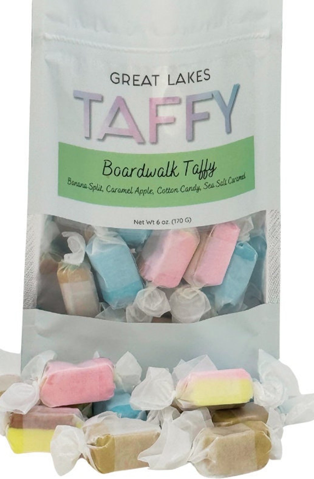 Boardwalk Taffy Mix 7oz or 11oz Bags Great Lakes Taffy - Etsy