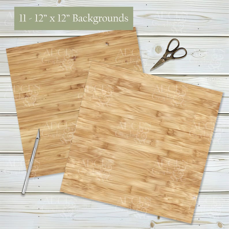 Bamboo Backgrounds, Wood Patterns, Bamboo Paper Pack, Digital Paper ...