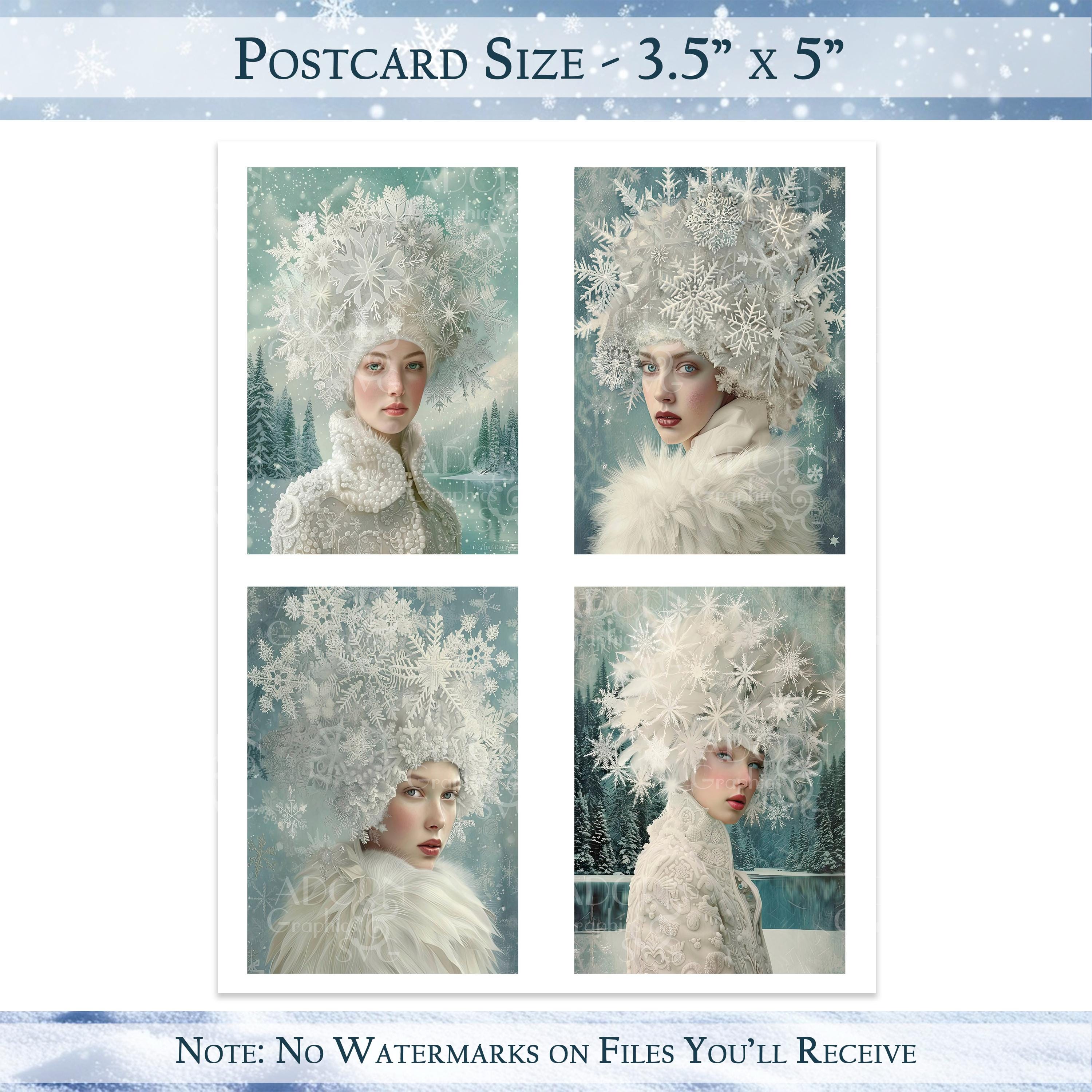 Winter ATC Cards | Collage Ephemera | Journaling Cards | Printable ...