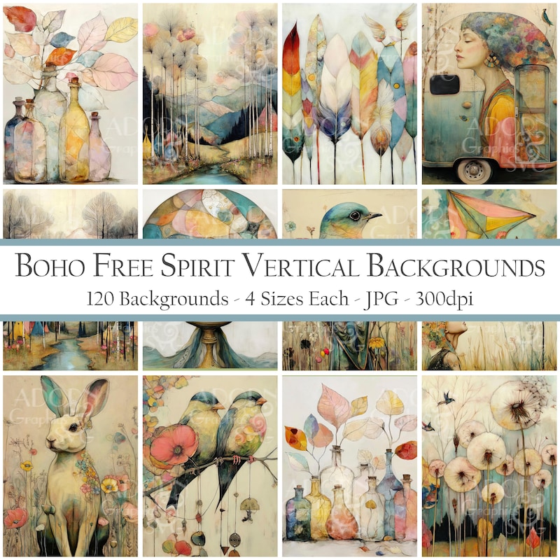 Bohemian Decoupage Paper - Etsy
