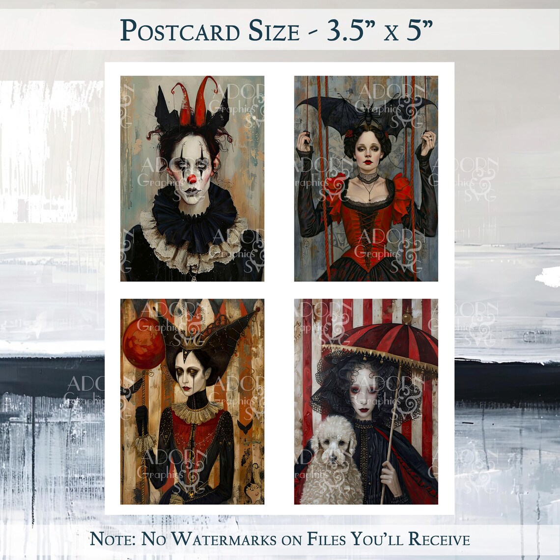 She Joined the Circus, Clown Junk Journal Pages, Carnival Collage Sheet ...
