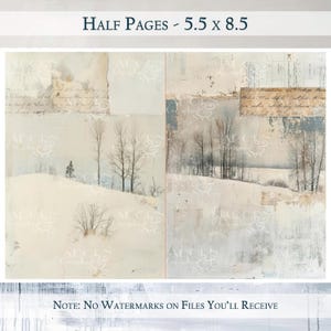 Hush - Junk Journal Paper - Background Pages - Junk Journal Supplies ...