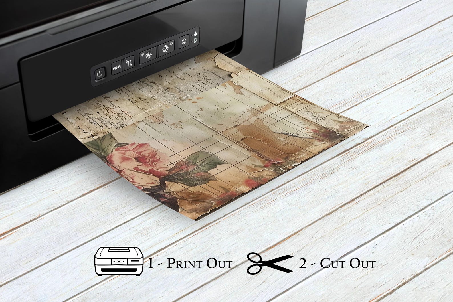 Weathered Paper - Junk Journal Paper - Distressed Papers - Journaling ...