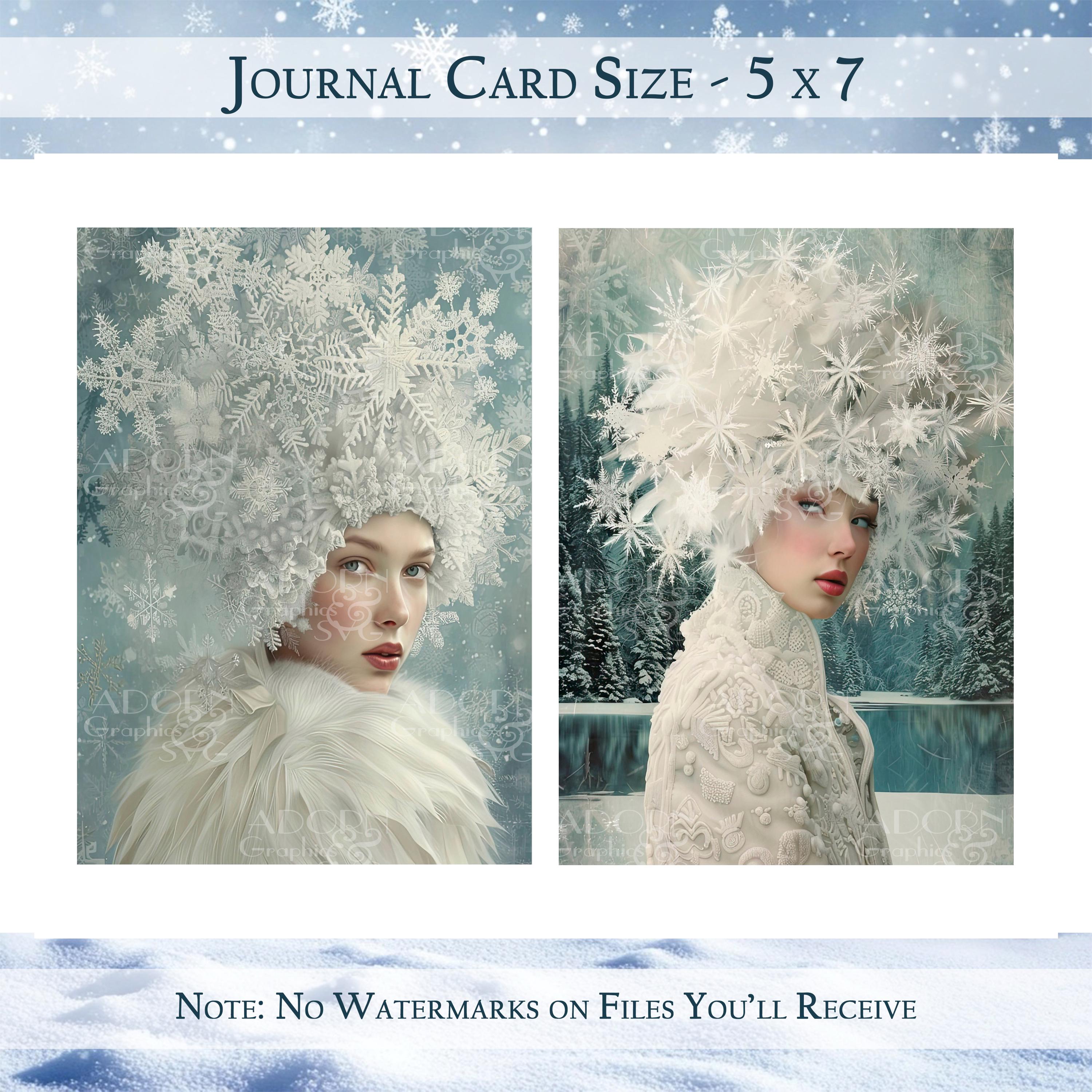 Winter ATC Cards | Collage Ephemera | Journaling Cards | Printable ...