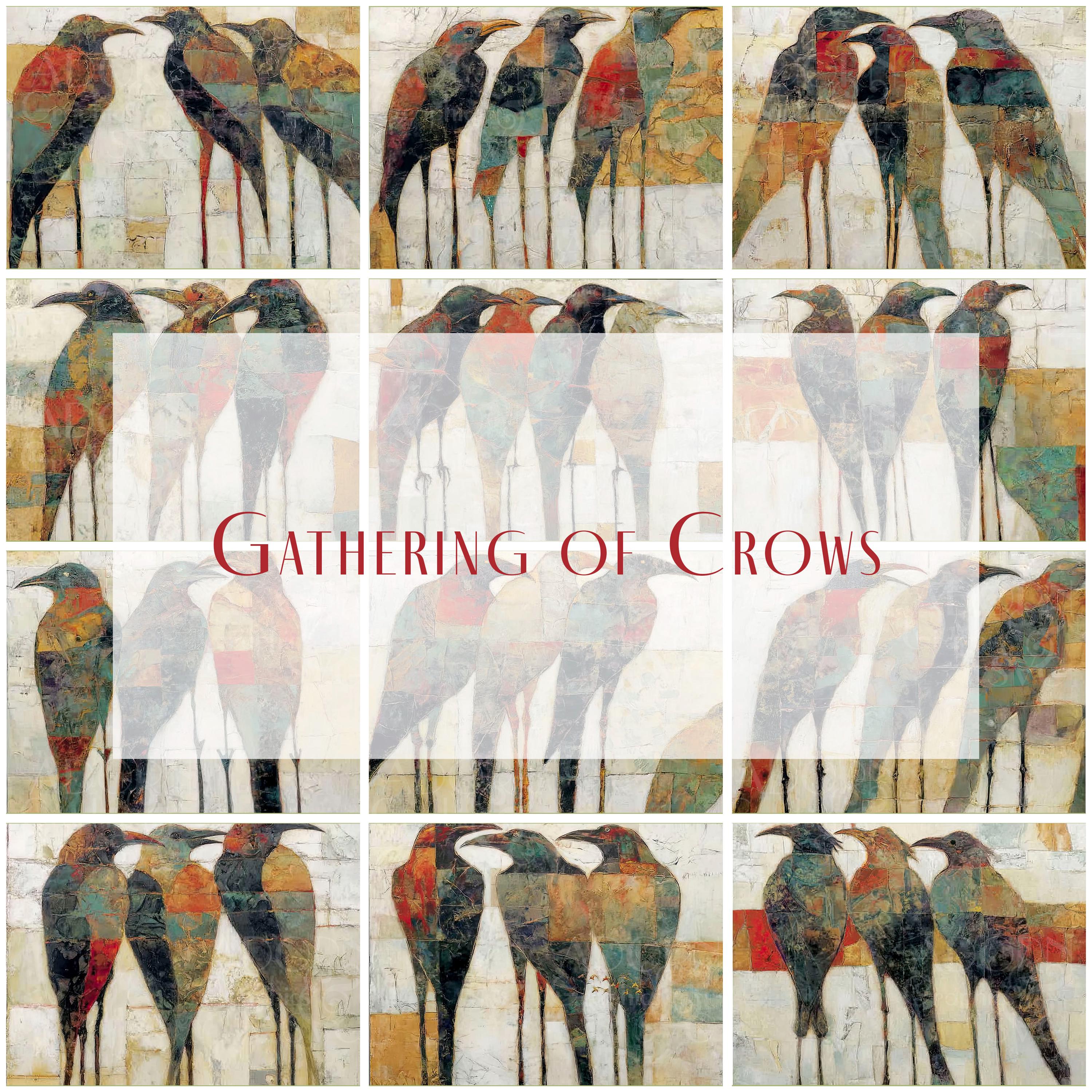 Crow Art Backgrounds • Mixed Media Bird Collage Pages • Junk Journal ...