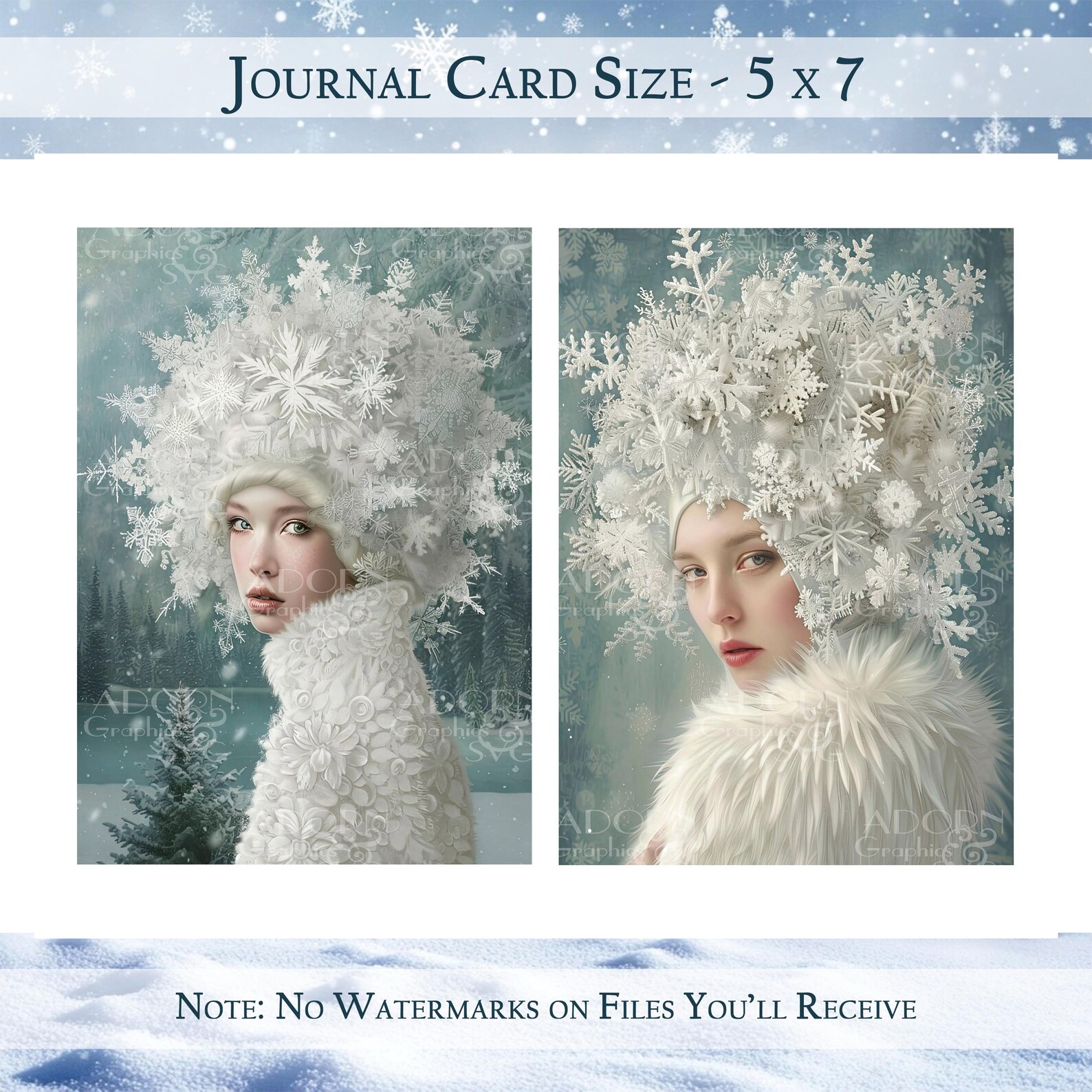 Winter ATC Cards | Collage Ephemera | Journaling Cards | Printable ...