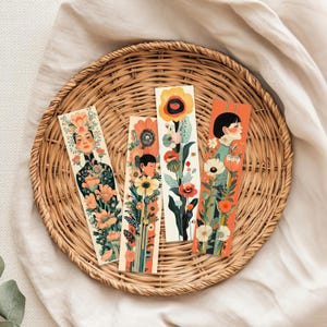 Bookmarks for Women, Aesthetic Bookmarks, Boho Bookmark Bundle, Modern ...