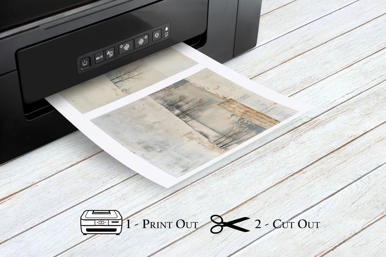 Hush - Junk Journal Paper - Background Pages - Junk Journal Supplies ...