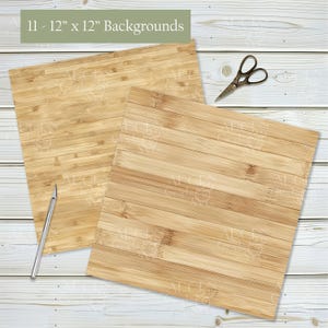 Bamboo Backgrounds, Wood Patterns, Bamboo Paper Pack, Digital Paper ...