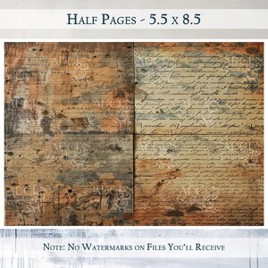 Weathered Paper - Junk Journal Paper - Distressed Papers - Journaling ...