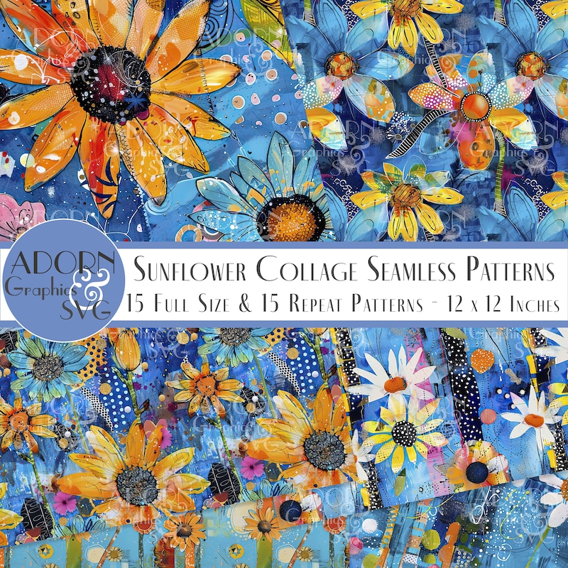 Sunflower Collage - Etsy