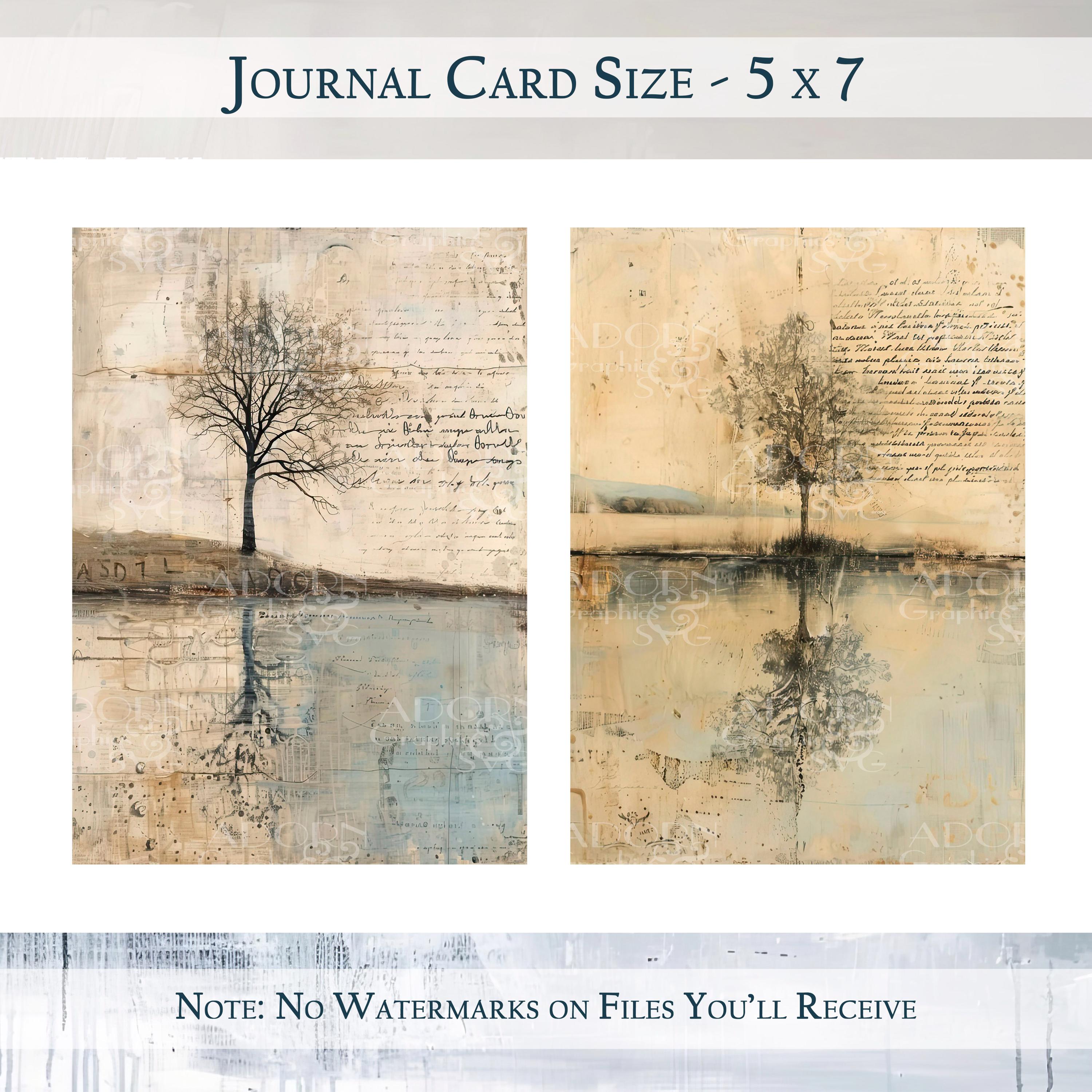 The Stillness - Junk Journal Pages - Background Papers - Scrapbooking ...