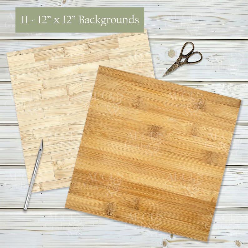 Bamboo Backgrounds, Wood Patterns, Bamboo Paper Pack, Digital Paper ...