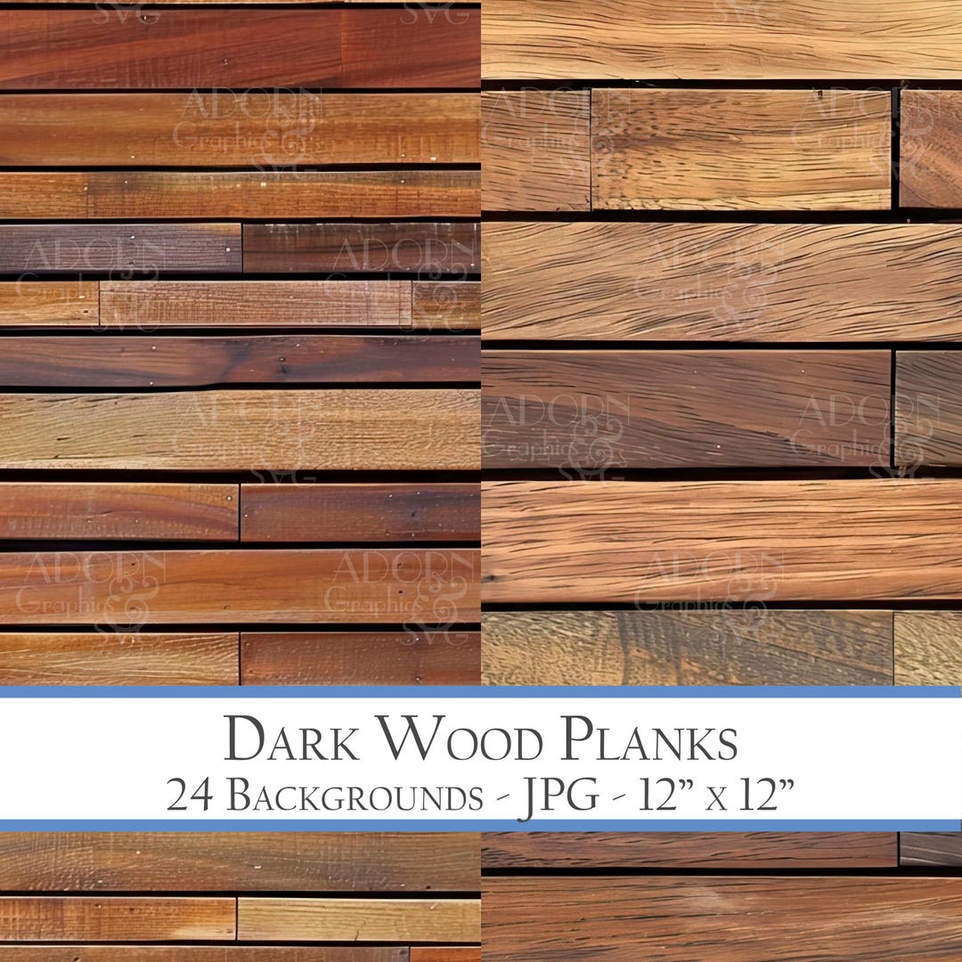 Wood Backgrounds, Wood Patterns, Dark Wooden Paper Pack, Digital Paper ...