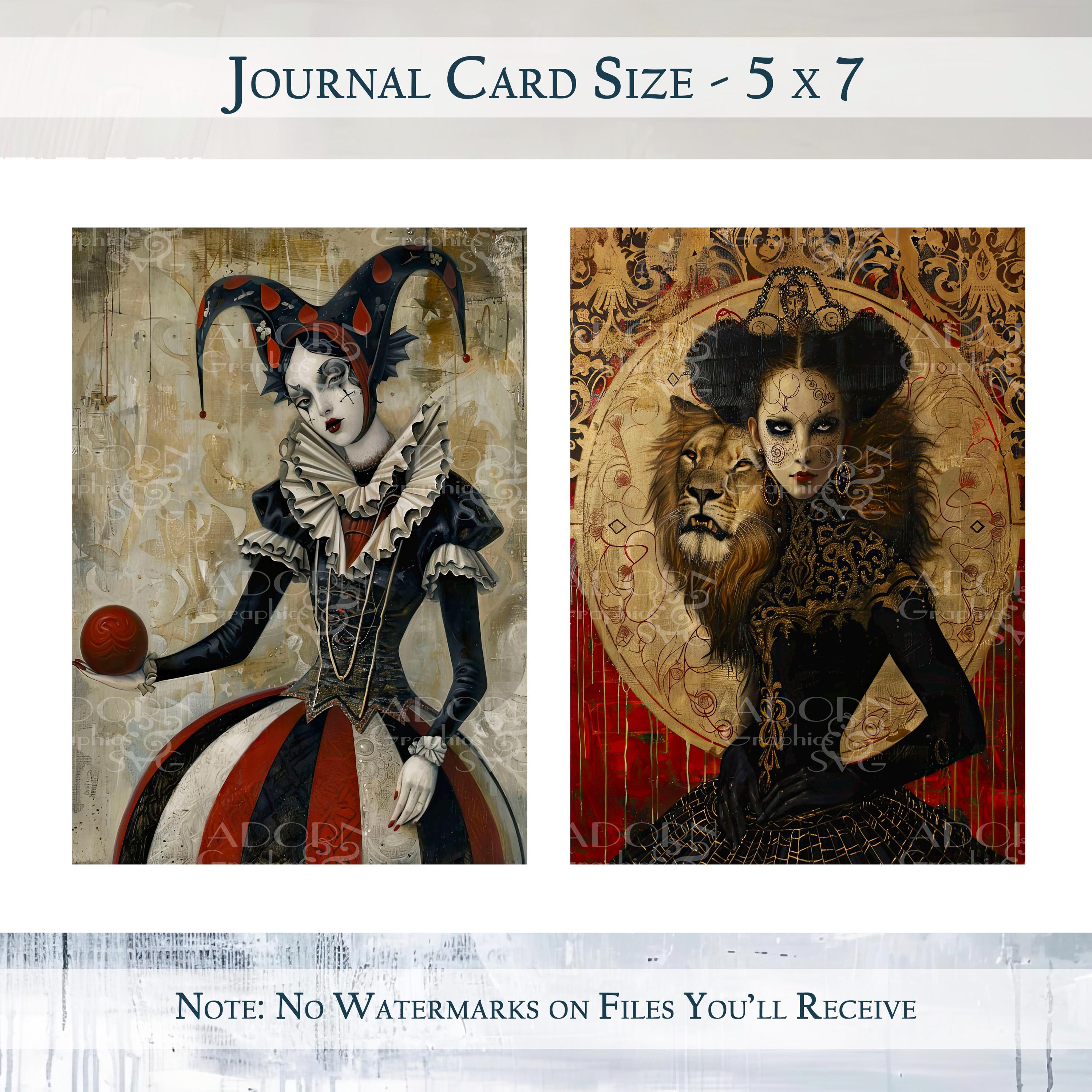 She Joined the Circus, Clown Junk Journal Pages, Carnival Collage Sheet ...