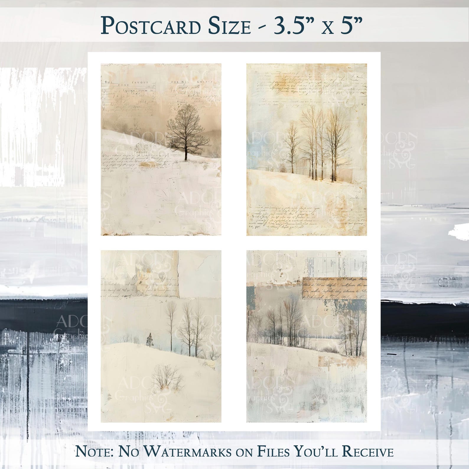 Hush - Junk Journal Paper - Background Pages - Junk Journal Supplies ...