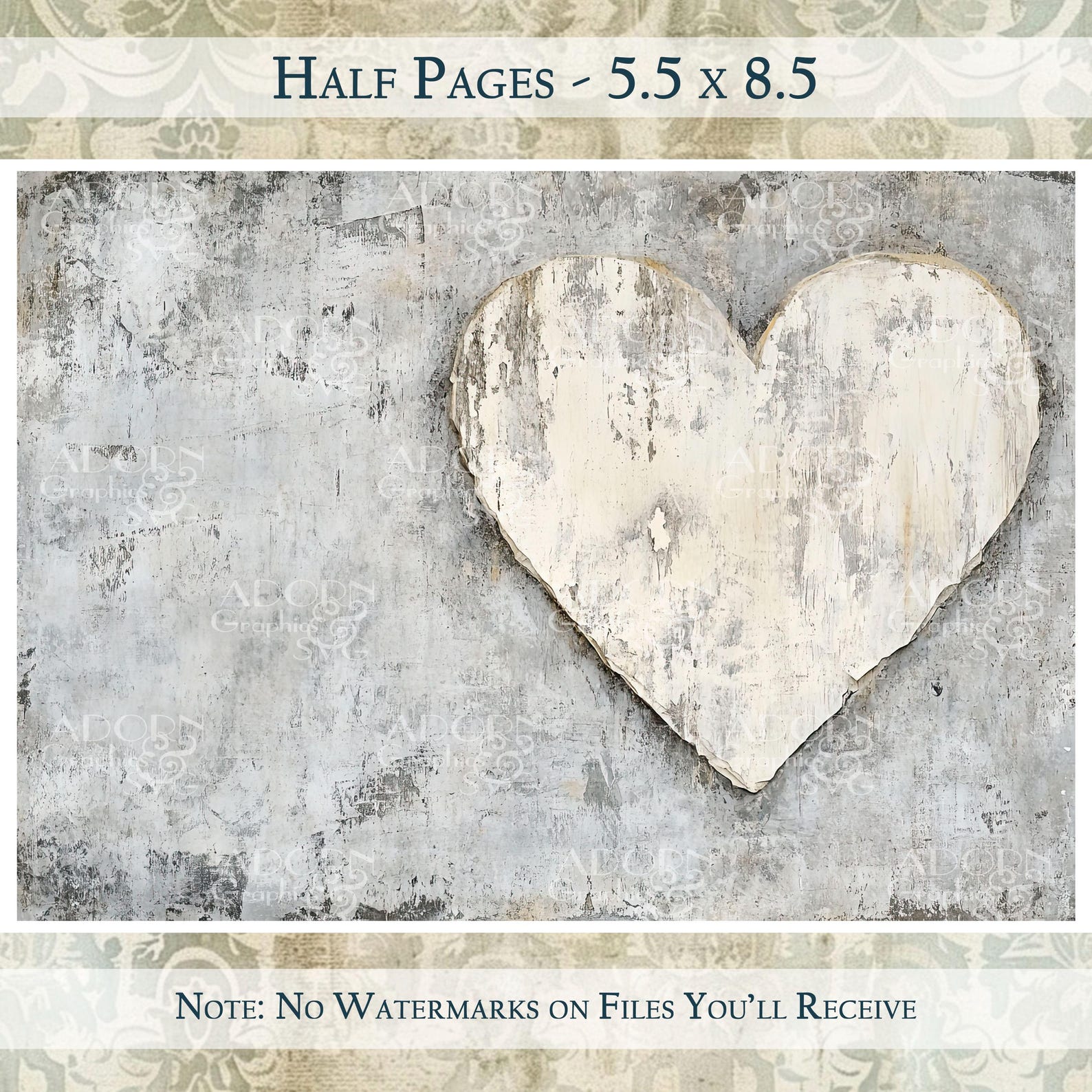 Vintage Grunge Half Pages - Shabby Chic Backgrounds - Graffiti Junk ...