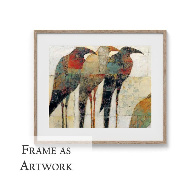 Crow Art Backgrounds • Mixed Media Bird Collage Pages • Junk Journal ...