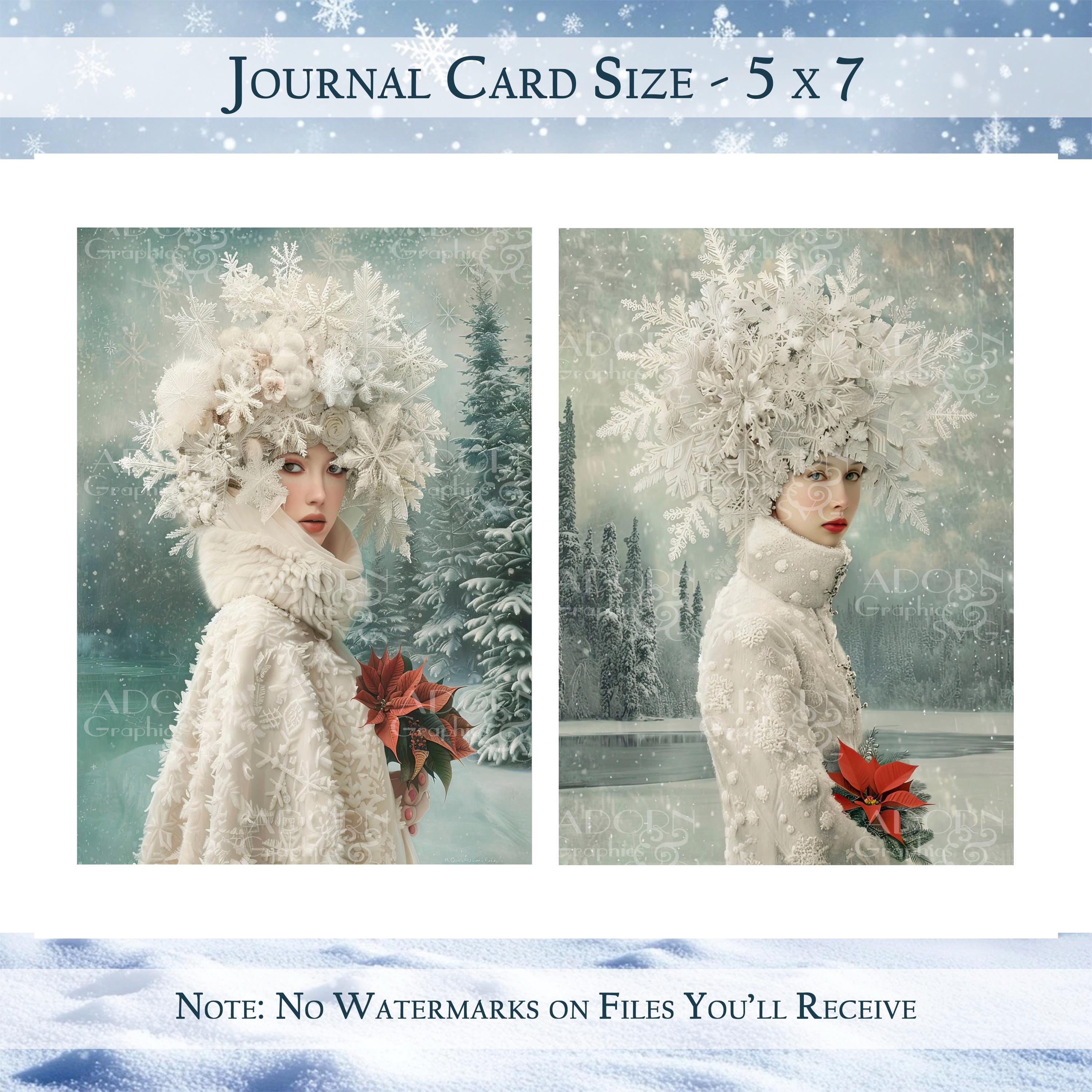 Winter ATC Cards | Collage Ephemera | Journaling Cards | Printable ...