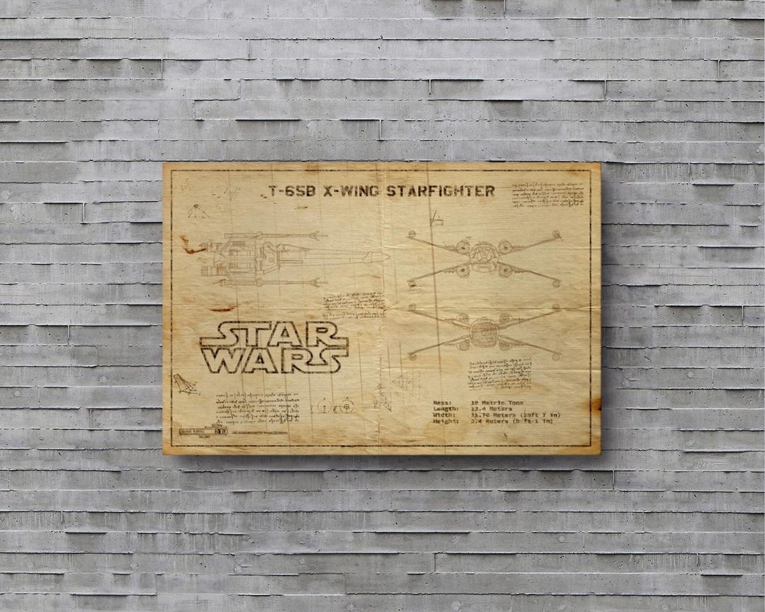 X Wing Poster, X Wing Fighter, Star Wars Prints, Star Wars Gift, Metal ...