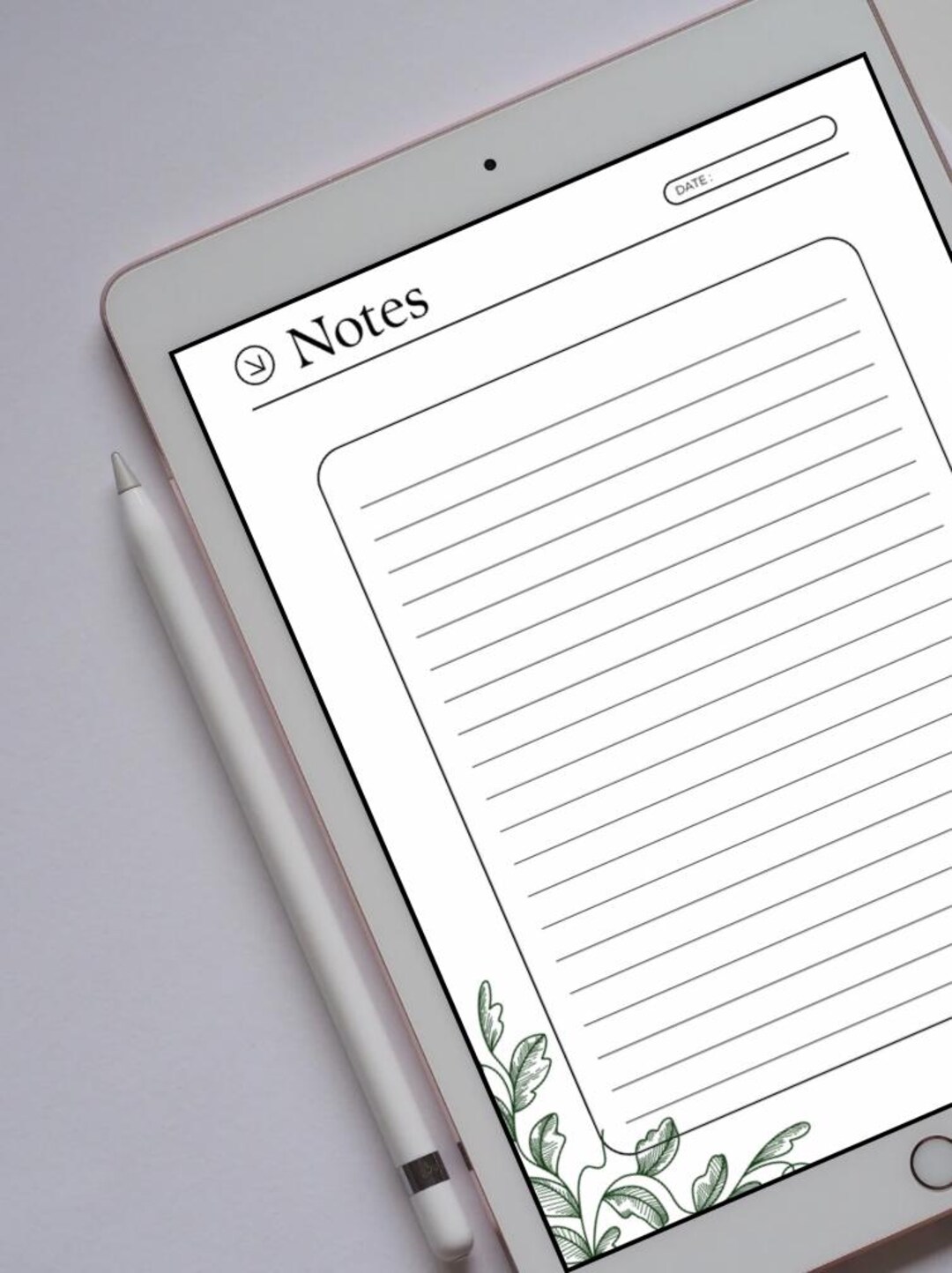 Minimalistic Notes Template | Clean Aesthetic Printable PDF - Etsy