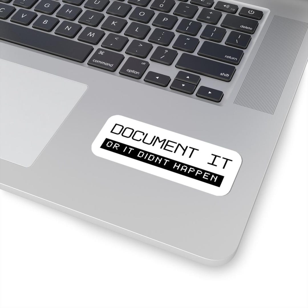 Document It Kiss-cut Stickers for Counselors Planners, Laptops ...