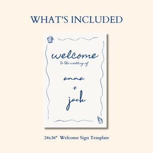 Coastal, Whimsical, Welcome Sign, Wedding Stationery, Hand Drawn ...