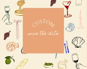 Sketched Artsy Hand Drawn Menu Double Sided Fun - Etsy