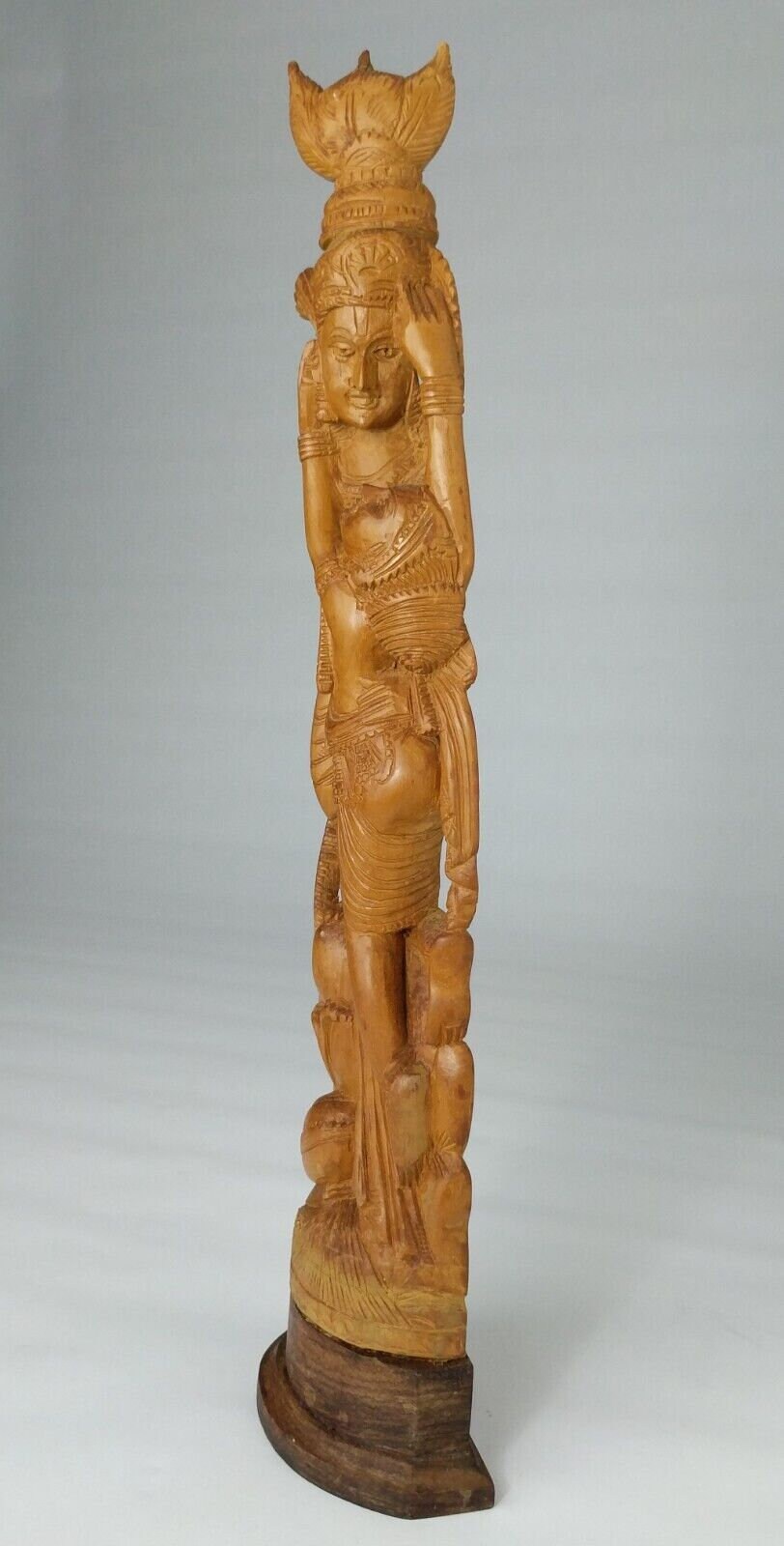 Vintage 16 Carved Teak Wood Erotic Hindu Statue Ahalya - Etsy