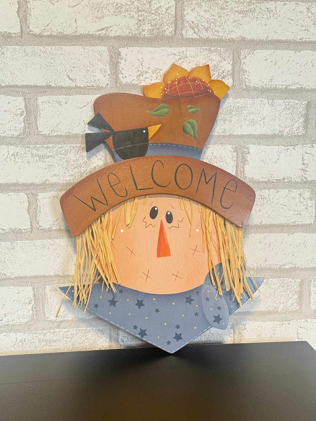 CLEARANCE -- Fall Welcome Door Hanger, Hand Painted Decor, Fall Home ...