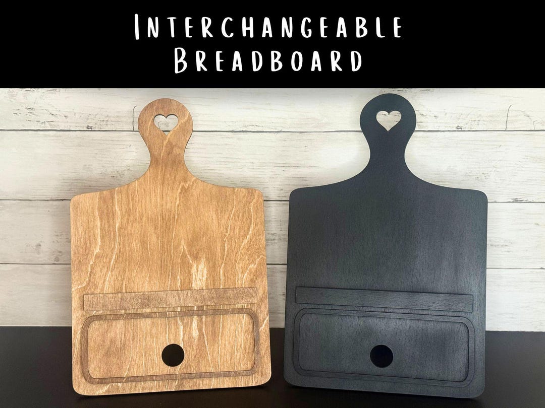 Interchangeable Breadboard, Farmhouse Breadboard, Decorative Breadboard ...