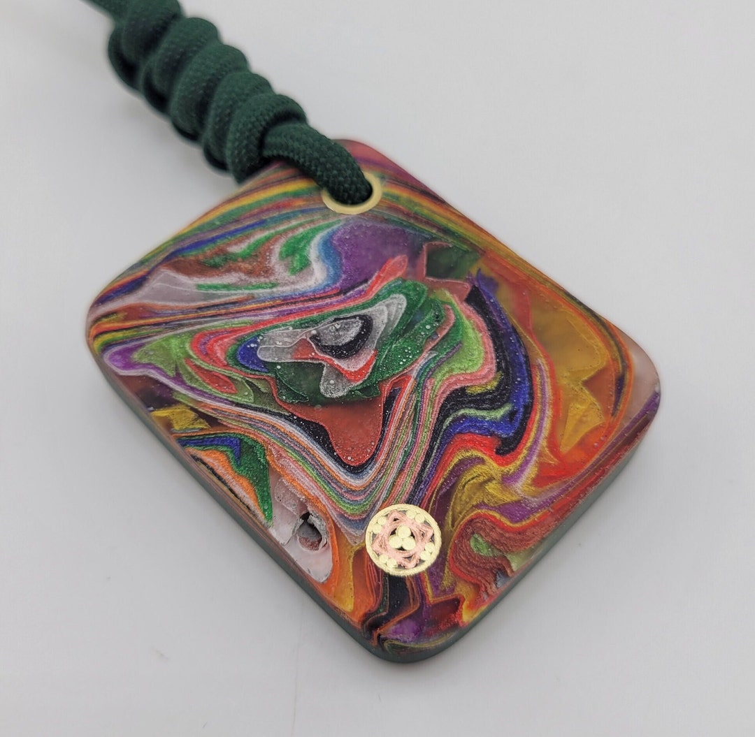 Rag Micarta Worry Stone Keychain FOBS EDC Paracord Fidgeting Pocket - Etsy