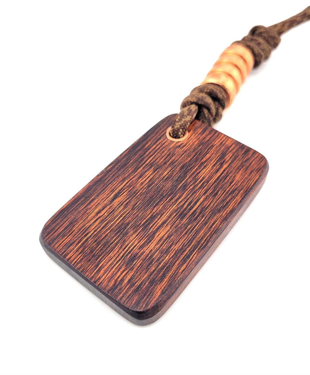 Wood Worry Stone Keychain FOBS EDC Paracord Fidgeting - Etsy