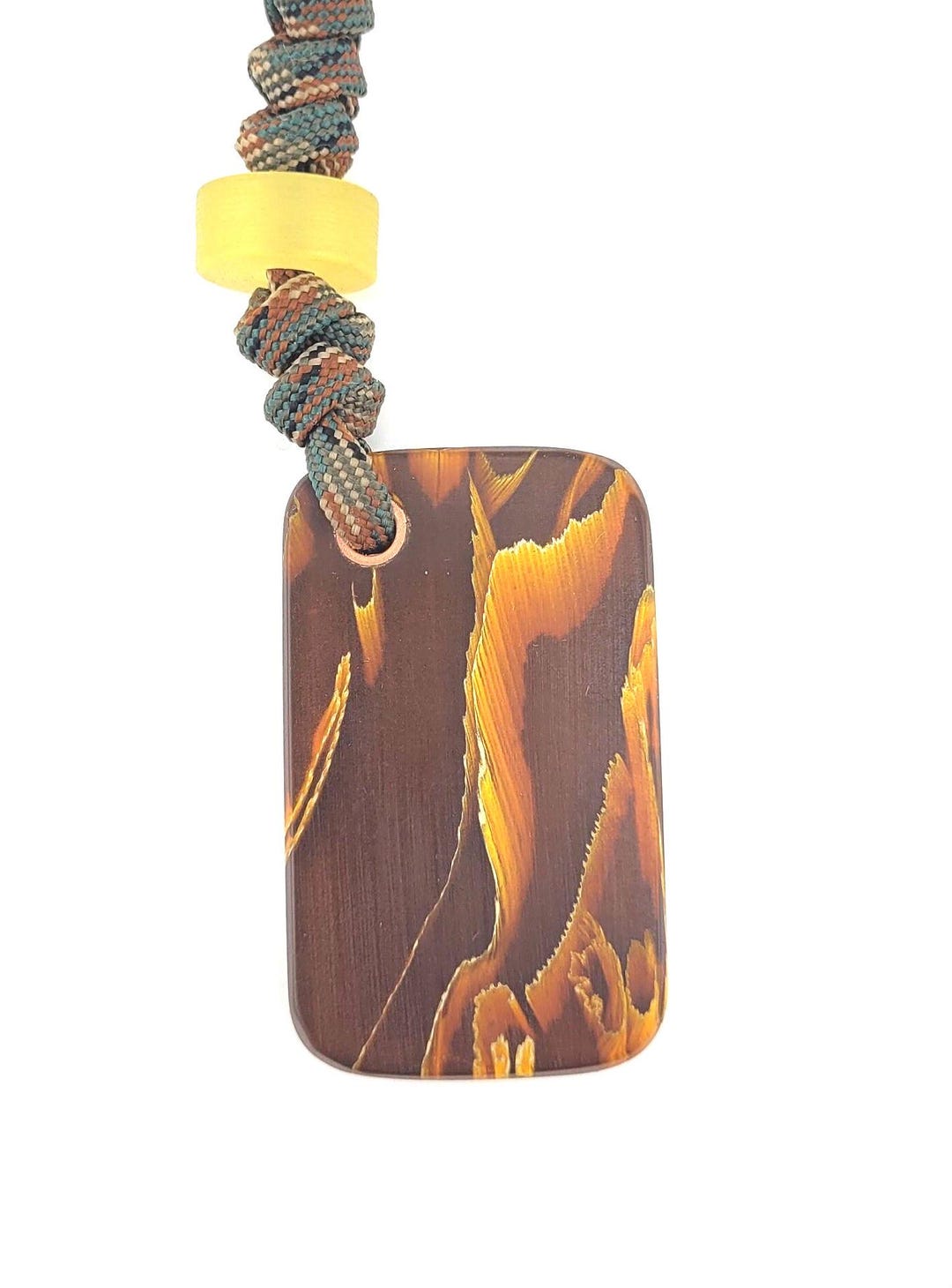 Worry Stone Keychain FOBS EDC Paracord Fidgeting - Etsy
