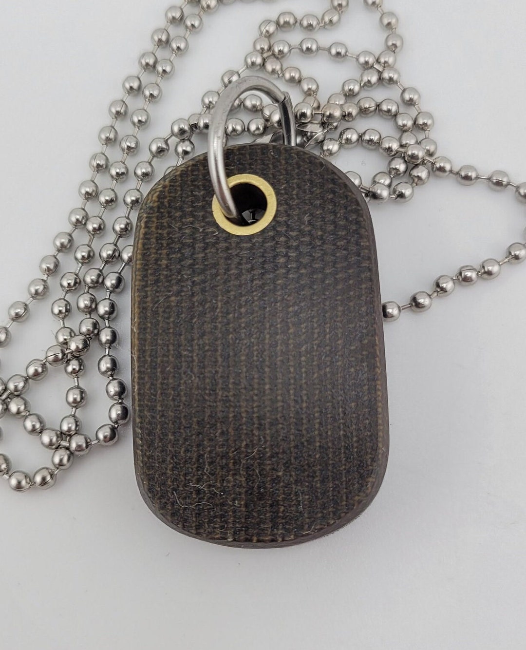 Rag Micarta Pendant EDC Necklace Chain Rope - Etsy