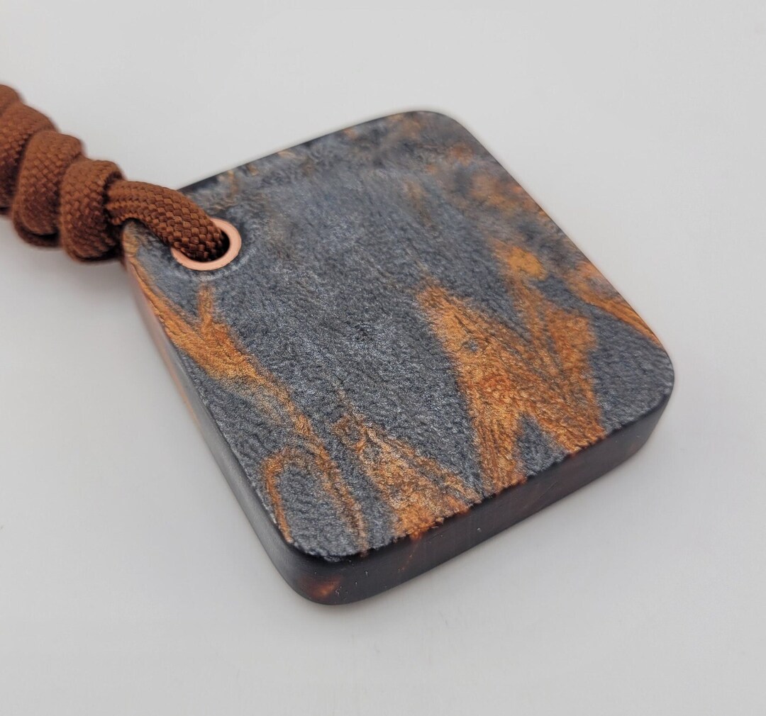 Rustic Worry Stone Keychain FOBS EDC Paracord Fidgeting Pocket - Etsy