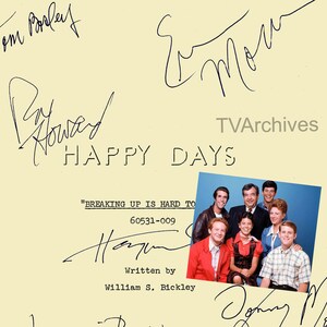 HAPPY DAYS TV Series Script, Fonz Sitcom Episode 9, Copy of Henry ...