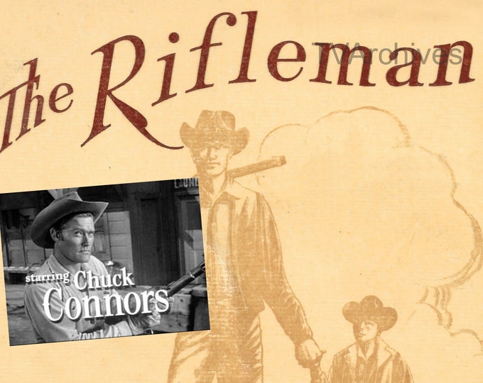 The Rifleman TV Series 1958 First Episode Script, Chuck Connors, Johnny ...