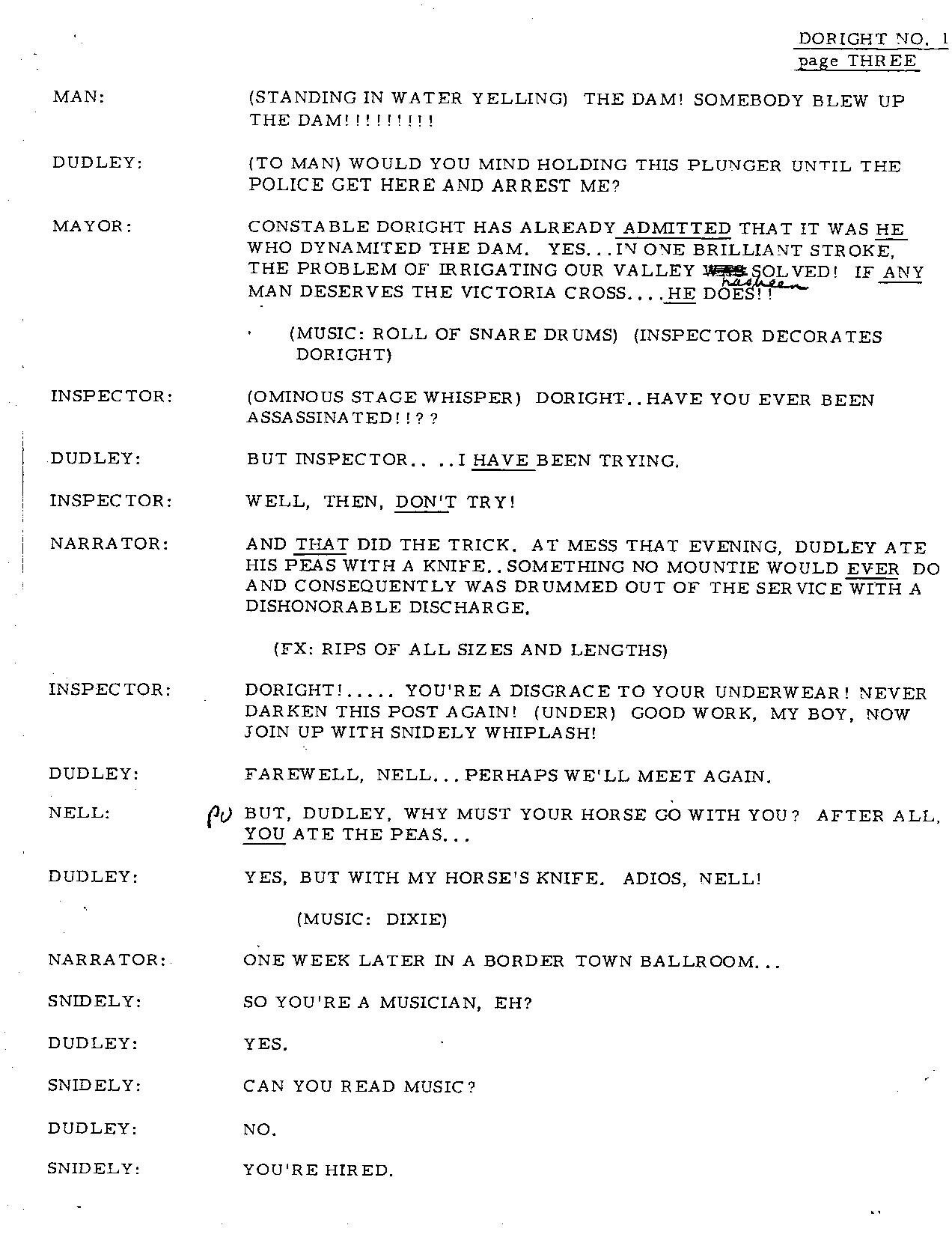 ROCKY & BULLWINKLE TV Series Script, Animated Cartoon Jay Ward, Mr ...