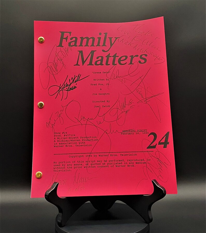 FAMILY MATTERS TV Series Script, Steve Urkel and Laura Kiss Episode ...