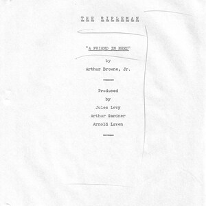 THE RIFLEMAN TV Series Script + Color Photo [rpt], Chuck Connors ...