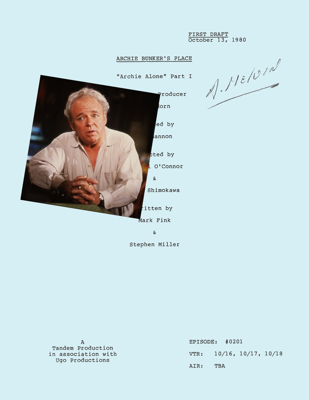 ALL in the FAMILY Death of Edith Bunker - Archie Bunker's Place TV ...