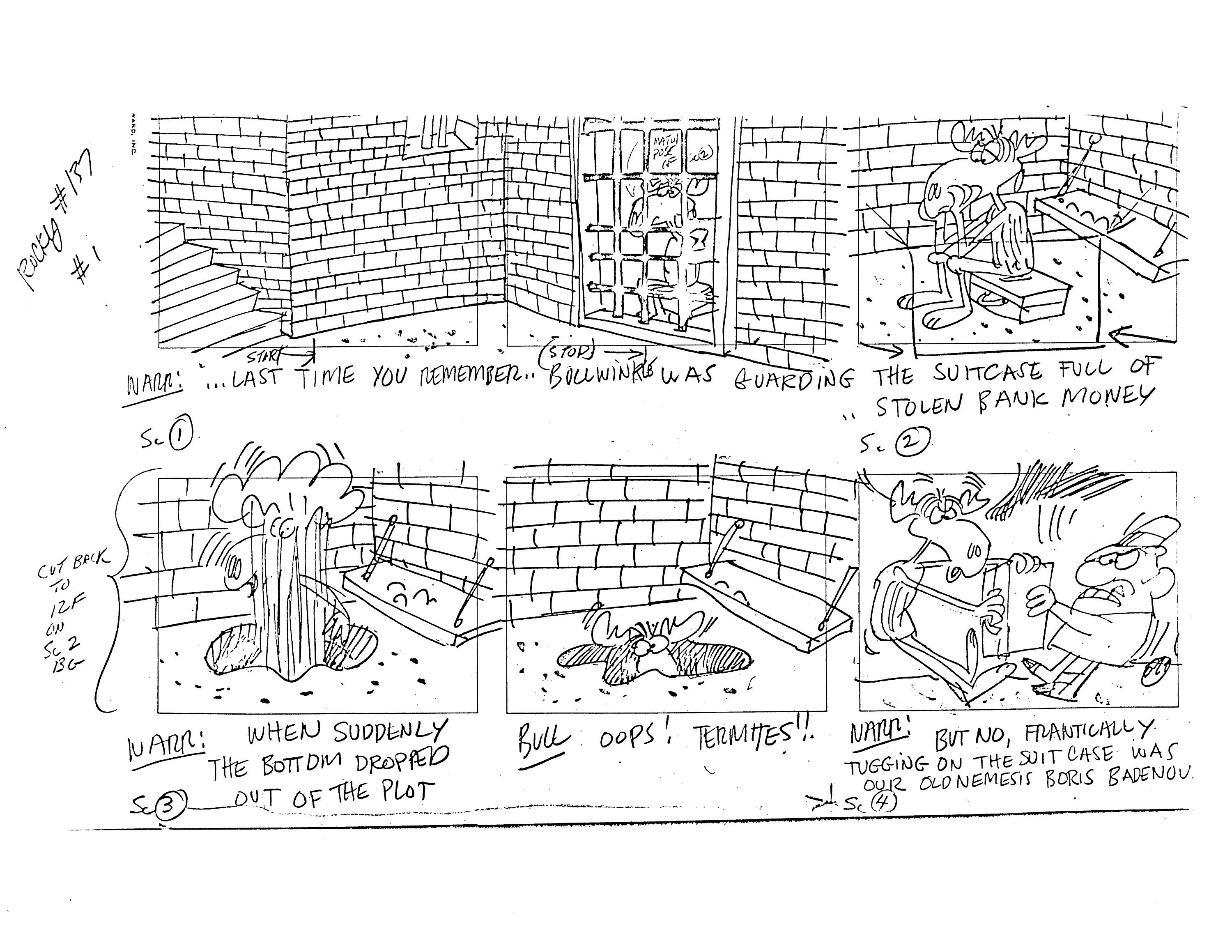 ROCKY and BULLWINKLE Storyboards, Jay Ward (gift) - Etsy