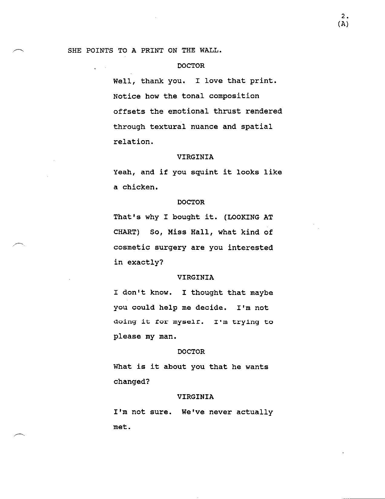 TRACEY ULLMAN SHOW, Tv Series Script, Dan Castellaneta, Julie Kavner ...