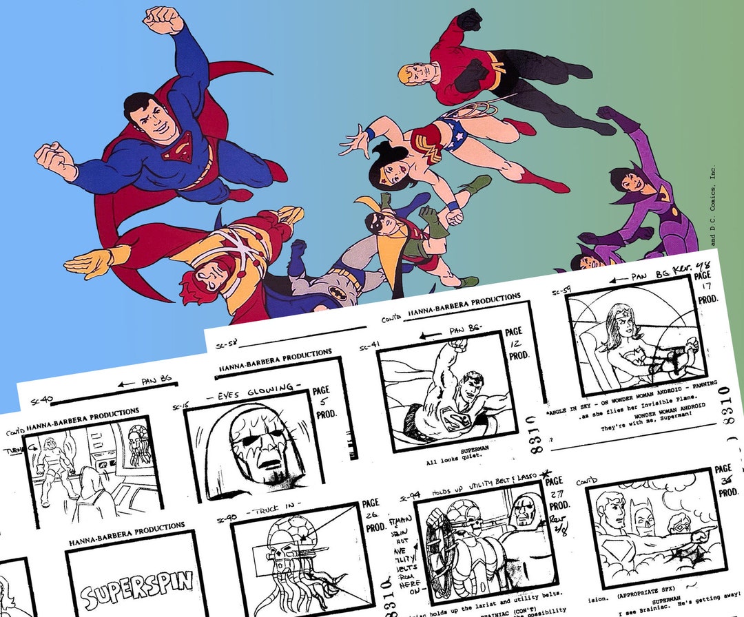 SUPER FRIENDS: Super Powers Show Storyboards, Brainiac Darkseid ...