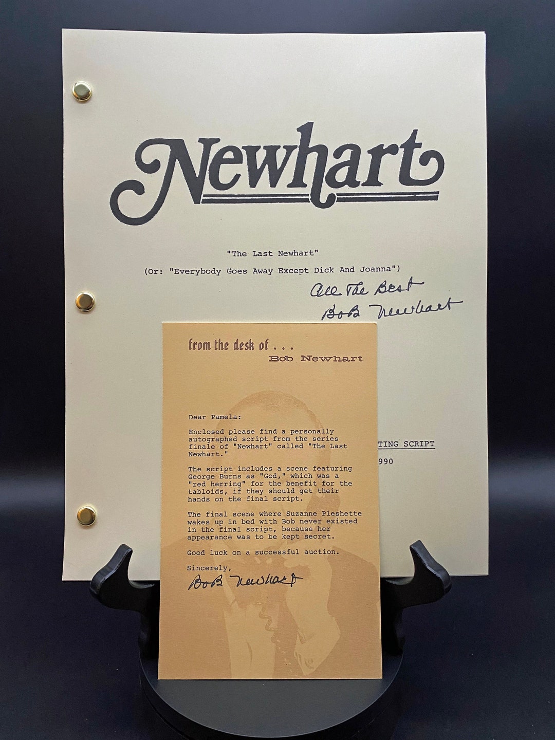 NEWHART TV Series, Legendary Finale Episode Script, Bob Newhart, Peter ...