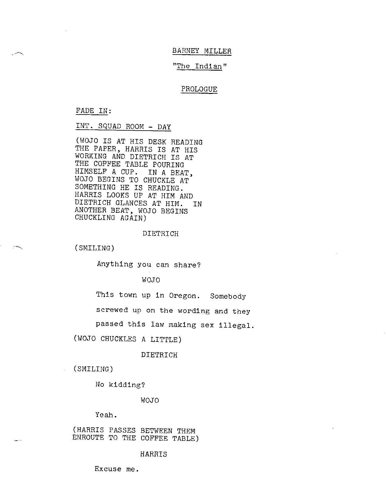 BARNEY MILLER Police Comedy TV Series Script, Hal Linden Cast Signed ...