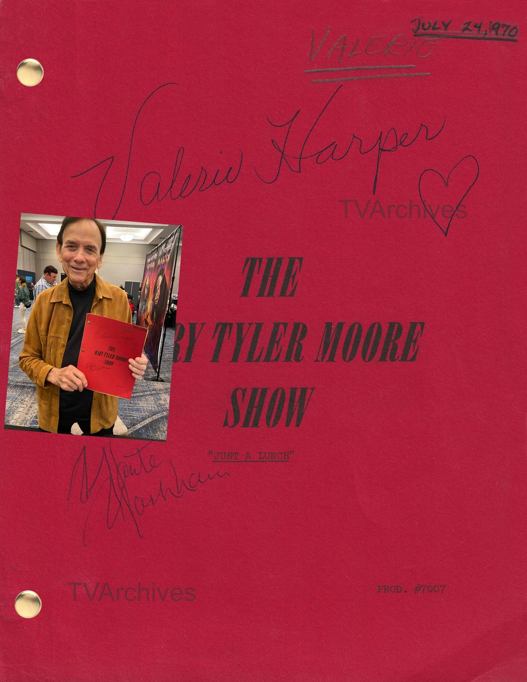 MARY TYLER MOORE Show Valerie Harper + Monte Markham Signed Tv Script ...